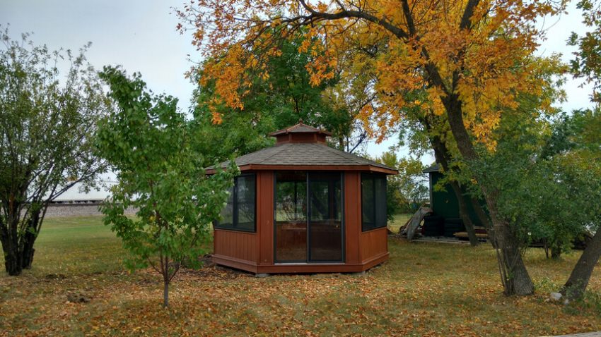 Enjoy A Cup of Tea Under Gazebo Designed in Garden – Pergola Gazebos: