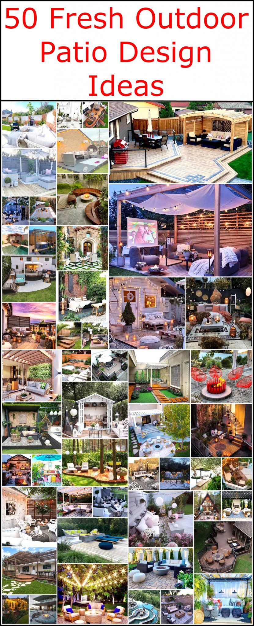 50 Fresh Outdoor Patio Design Ideas – Pergola Gazebos: