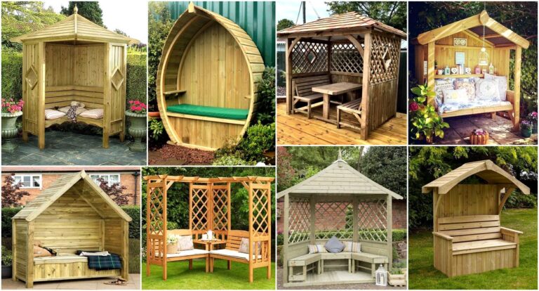 Breathtaking Garden Arbor Bench Design Ideas – Pergola Gazebos:
