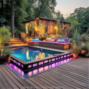 Backyard Garden Pool Design Ideas With Bohemian Style Decor – Pergola ...