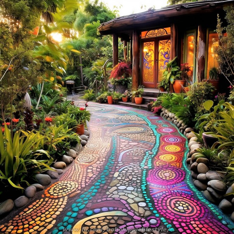 Journey of Creativity: Inspiring Ideas for Bohemian Garden Pathways – Pergola Gazebos: